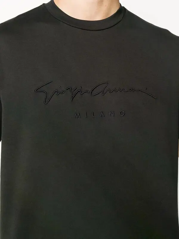 Giorgio Armani Embroidered Logo T-shirt