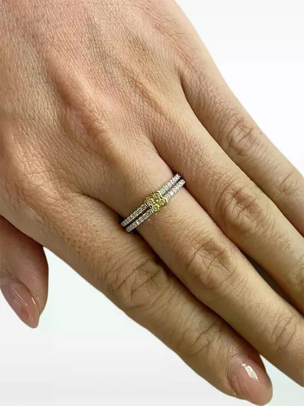 HYT JEWELRY Clover-shape Diamond Ring