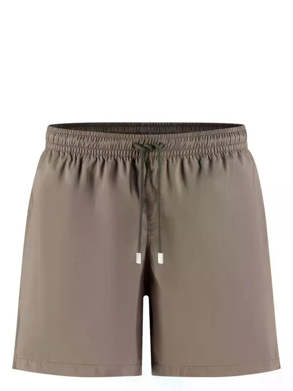 Fedeli Woven Swim Shorts - Brown