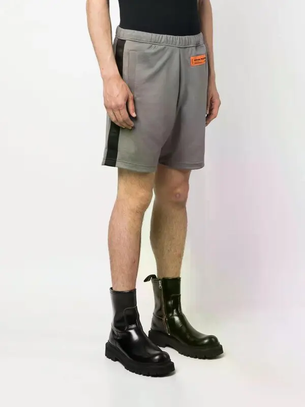 Heron Preston Logo Patch Track Shorts - Grey