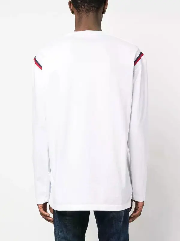 Dsquared2 University-print Long-sleeve T-shirt - White