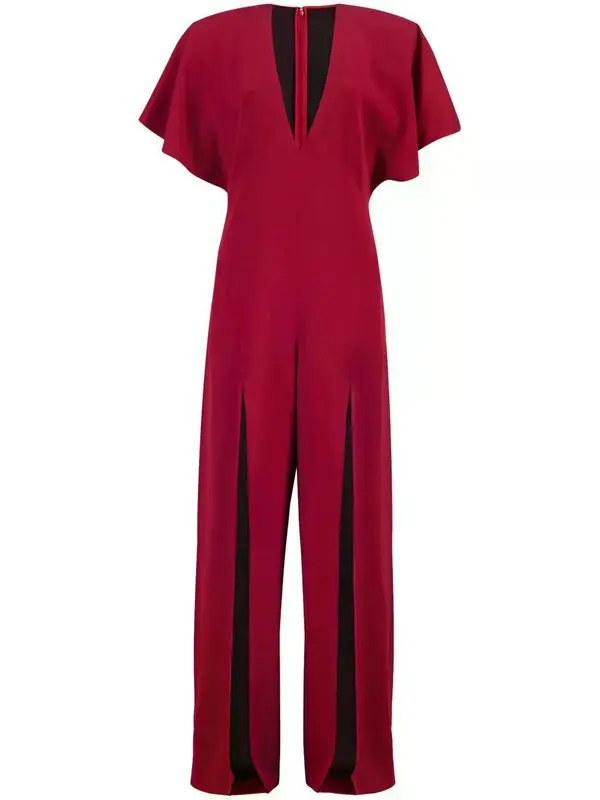 Stella McCartney Ruby Satin Jumpsuit - Red