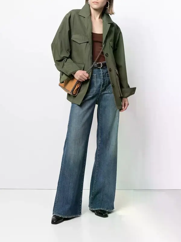 NILI LOTAN Mid-rise Wide-leg Trousers - Blue