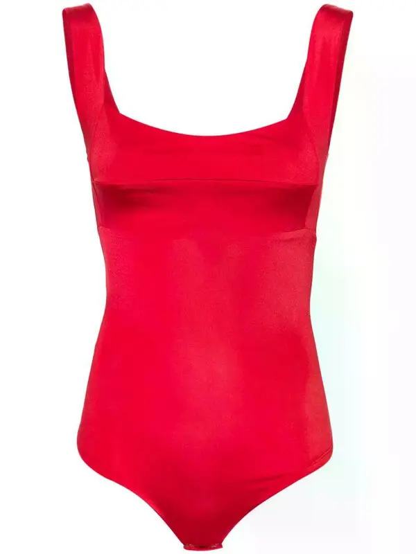 ATU BODY COUTURE Square Neck Bodysuit - Red