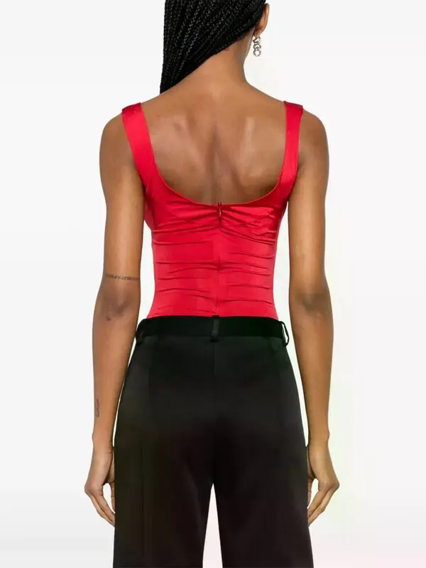 ATU BODY COUTURE Square Neck Bodysuit - Red