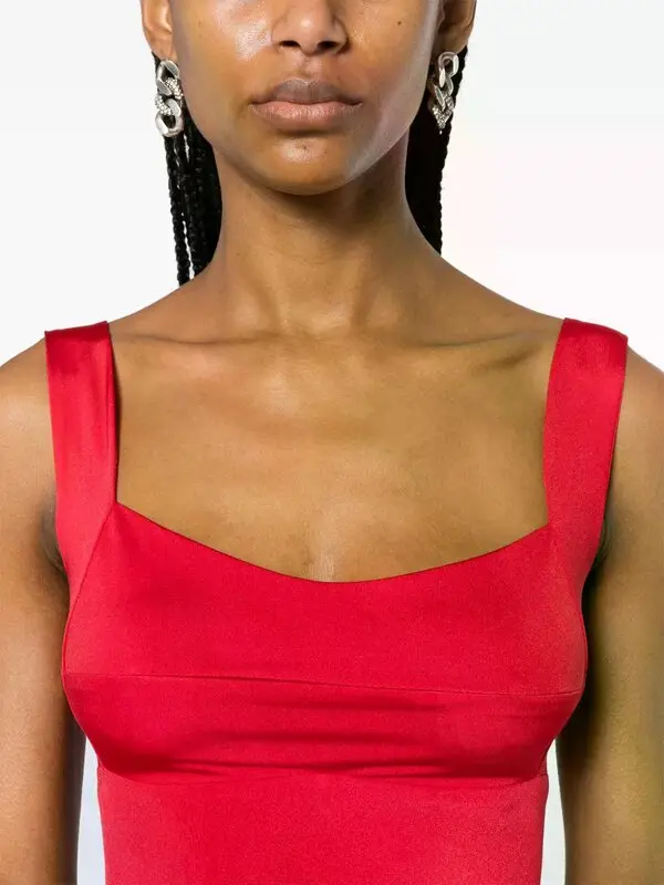 ATU BODY COUTURE Square Neck Bodysuit - Red