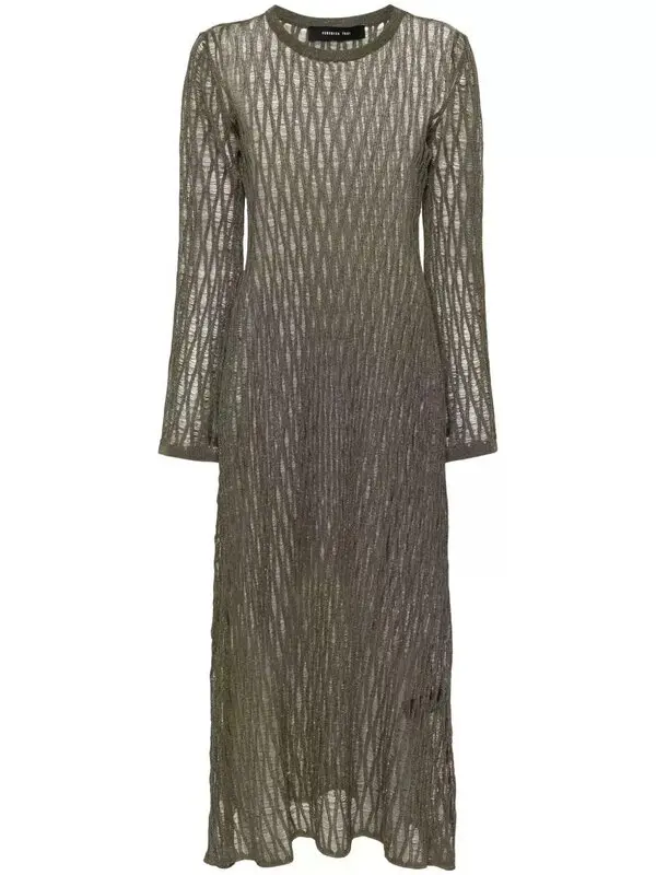 Federica Tosi Knitted Maxi Dress - Green