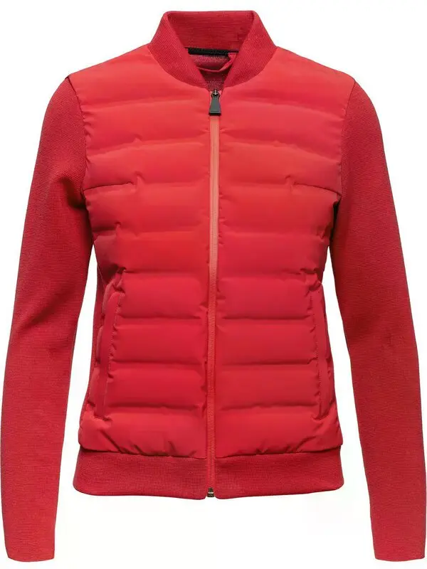 Aztech Mountain Dale Of Aspen Panelled Knitted Jacket - Red