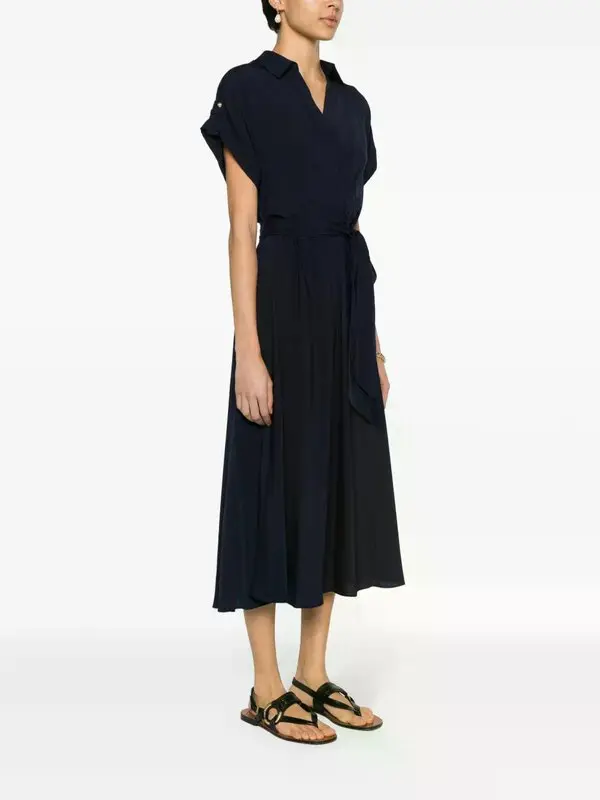 Ralph Lauren V-neck Georgette Midi Dress