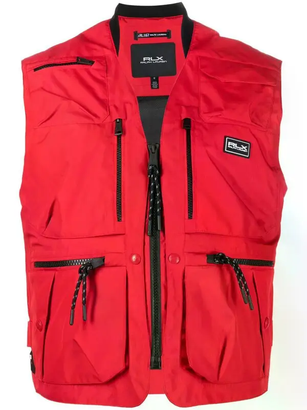 Rlx Ralph Lauren Multi-pocket Cargo Vest - Red