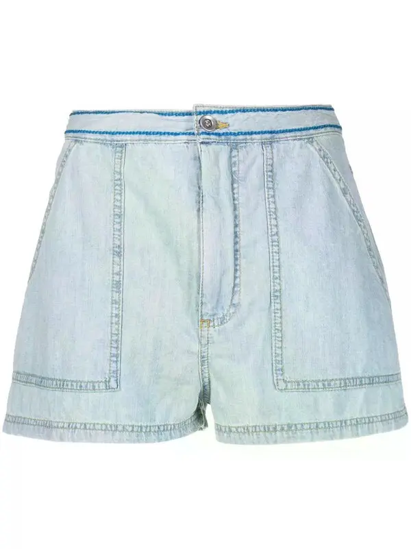 Marni Embroidered Logo Denim Shorts