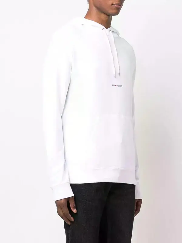 Saint Laurent Logo Print Hoodie
