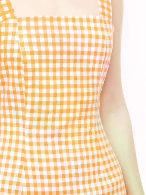 BAMBAH Gingham Bow Mini Dress
