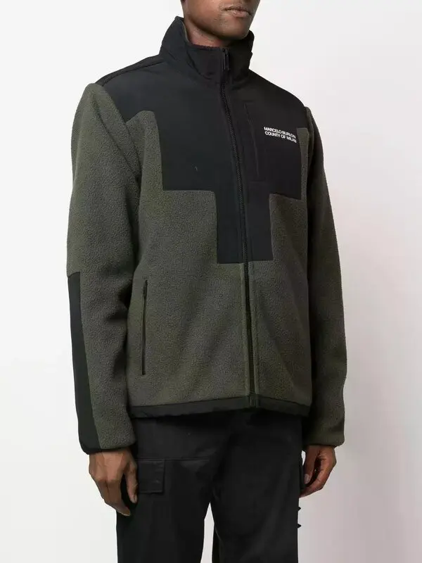 COUNTY OF MILAN Logo-print Fleece Jacket