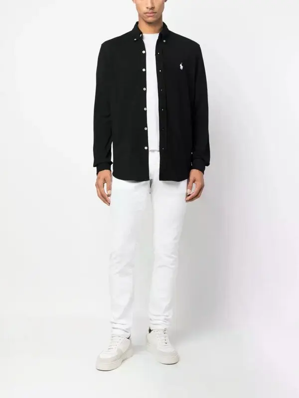 Polo Ralph Lauren Polo Pony Button-collar Shirt - Black