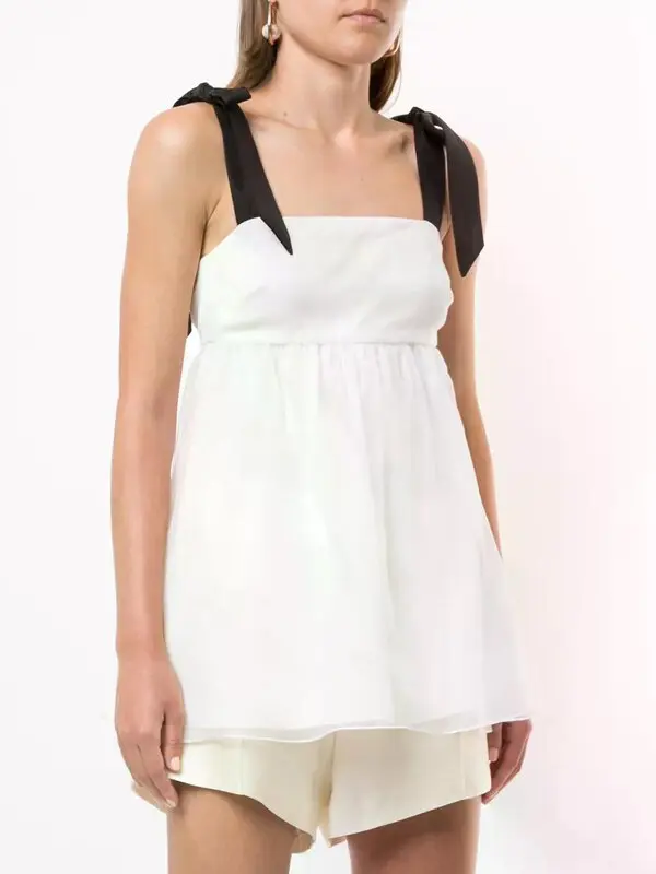 MACGRAW Organza Empire-line Blouse