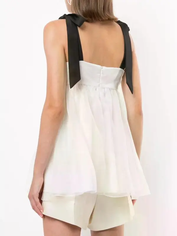 MACGRAW Organza Empire-line Blouse