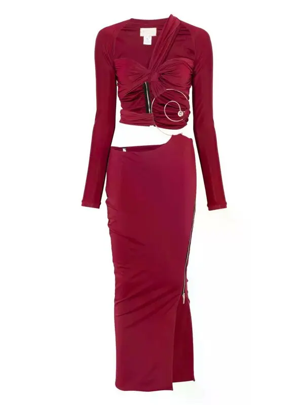 MITILIANE COUTURE Cut-out Maxi Dress - Red