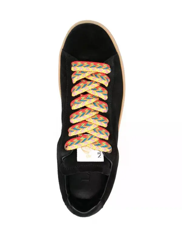 LANVIN Suede Low-top Sneakers - Black