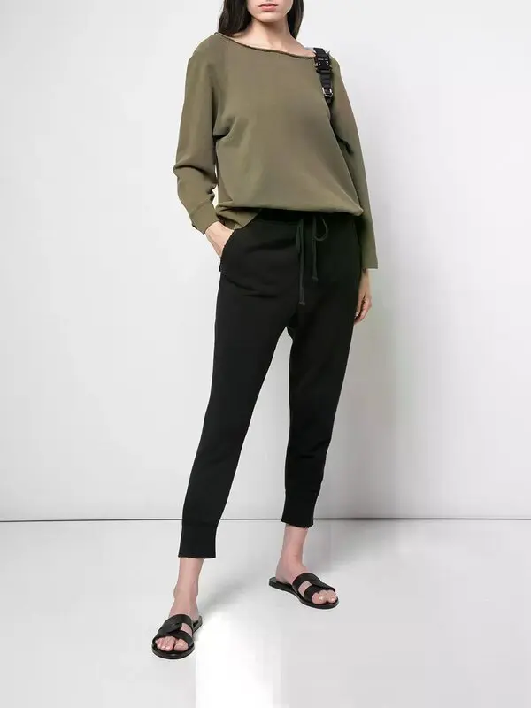 NILI LOTAN Nolan Trousers Washed Cotton - Black