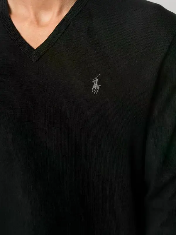 Polo Ralph Lauren V-neck Jumper - Black