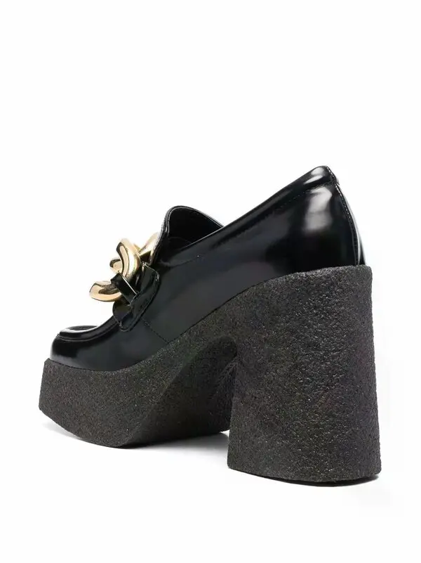Stella McCartney Skyla Chain-embellished Block Heel Pumps