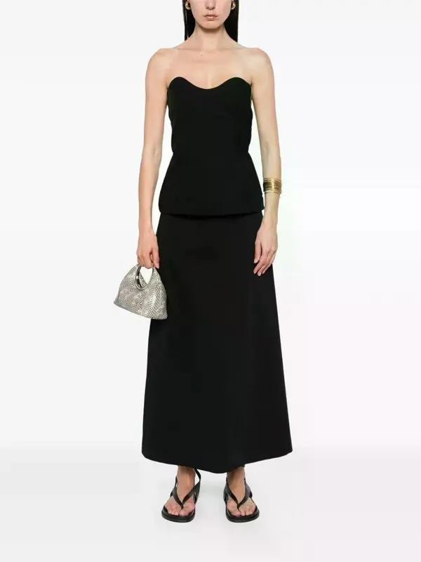 Philosophy Di Lorenzo Serafini Voile Bandeau Top - Black