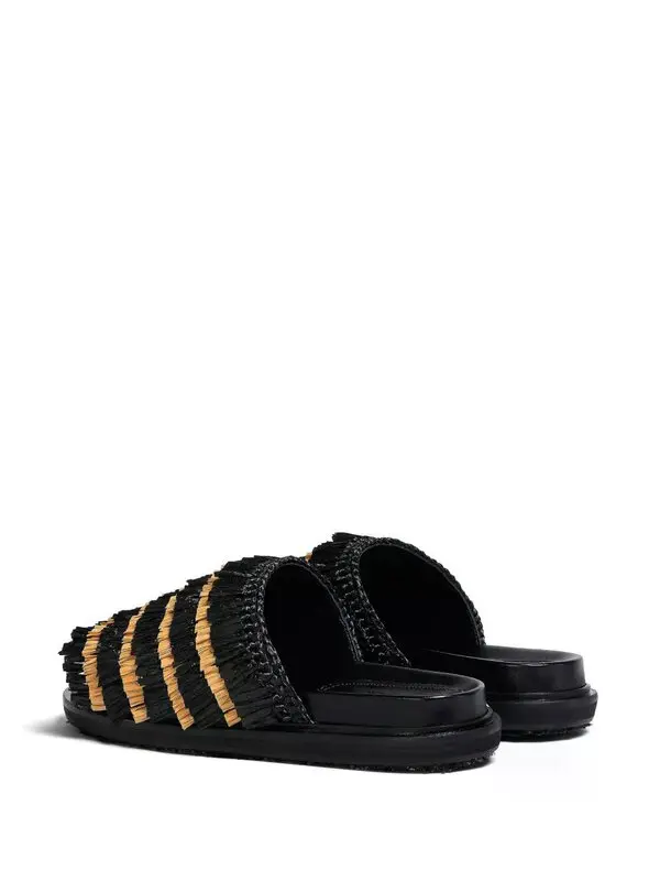 Marni Open Toe Raffia Sandals