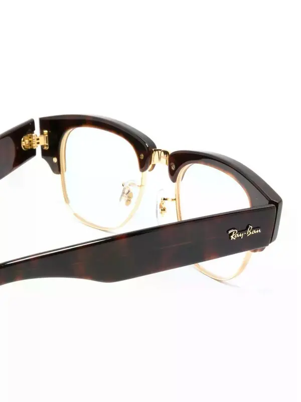 Ray-ban Mega Clubmaster Tortoiseshell Effect Glasses