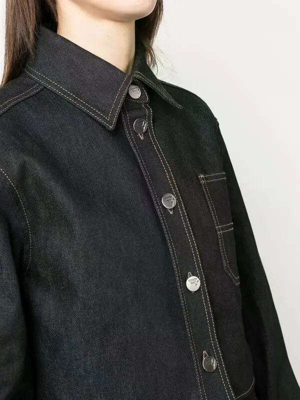 Remain Birger Christensen Cropped Denim Shirt