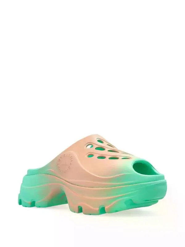 Adidas By Stella McCartney Two-tone Clogs - Green