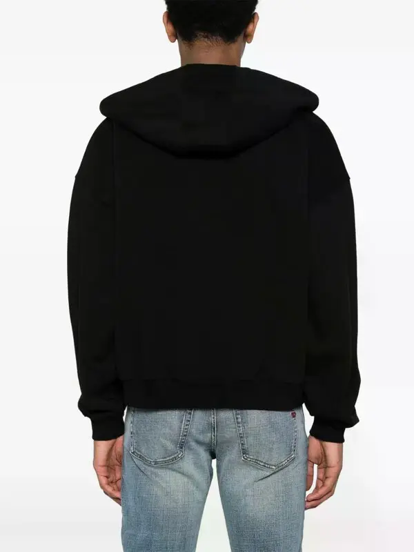 COLE BUXTON International Logo-print Hoodie - Black