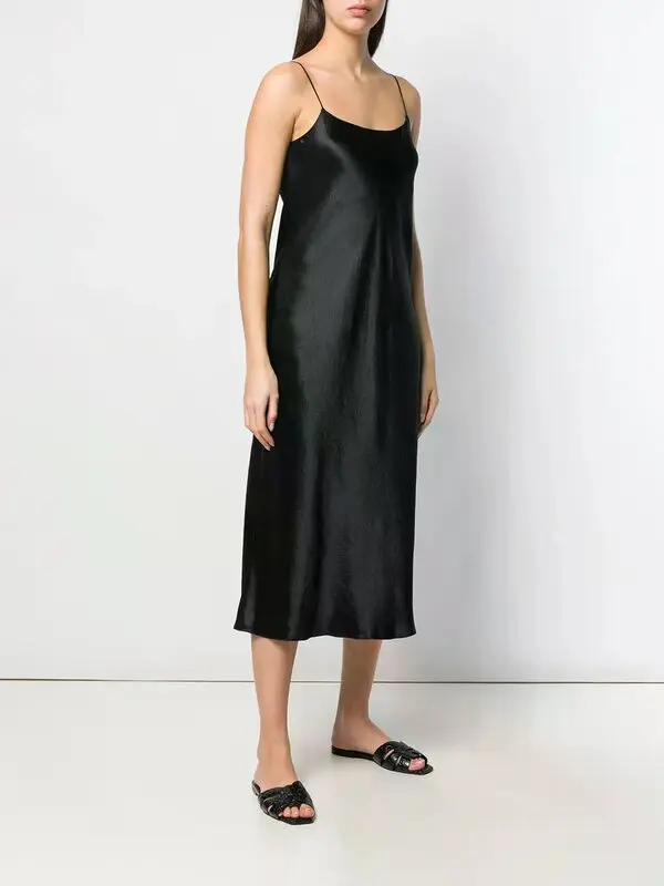 Vince Slip Midi Dress - Black