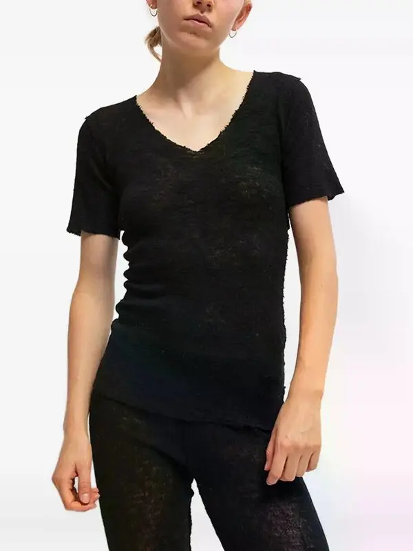 GUDRUN & GUDRUN Barbara V-neck T-shirt