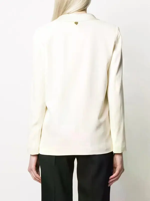 TWINSET Cropped Sleeve V-neck Blazer