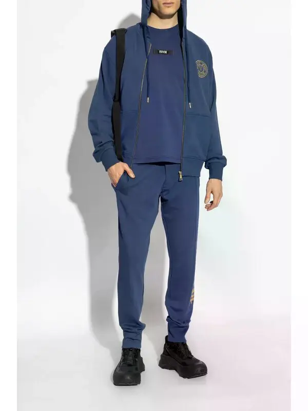Versace Logo-patch T-shirt - Blue