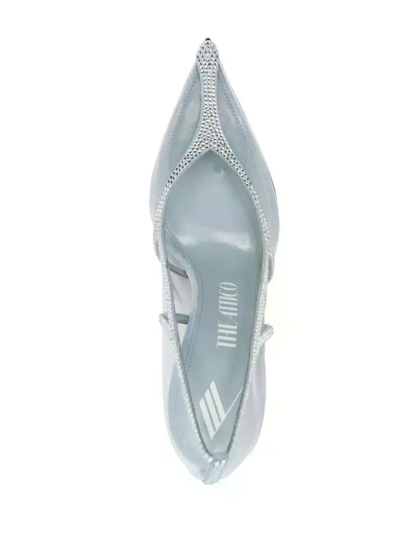Attico Venus 105mm Crystal Pumps - Neutrals