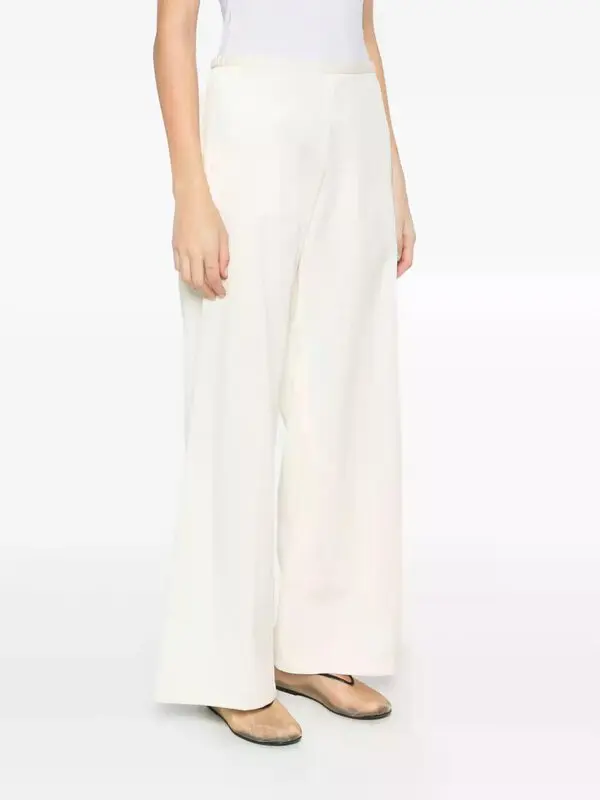 FORTE_FORTE Twill Straight-leg Trousers