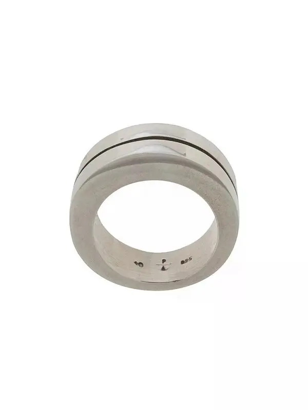 PARTS OF FOUR Crescent Crevice Band Ring - Silver