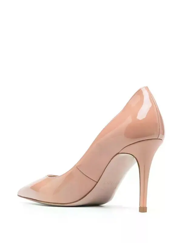 LE SILLA Eva 90mm Patent Leather Pumps - Neutrals