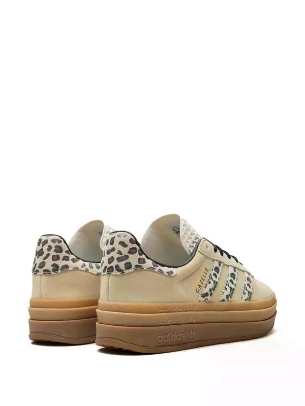 Adidas Gazelle Bold Cream Leopard Sneakers - Neutrals