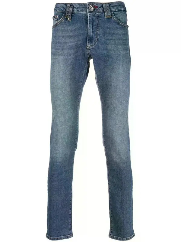 Philipp Plein Slim-fit Jeans - Blue