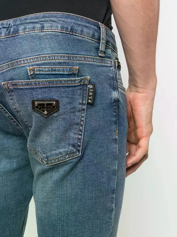 Philipp Plein Slim-fit Jeans - Blue