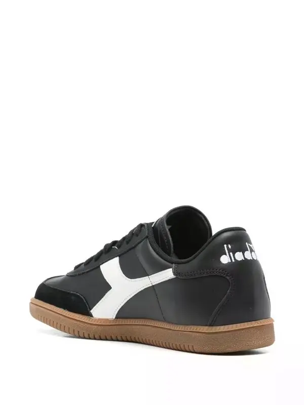 DIADORA Lace Up Leather Sneakers - Black