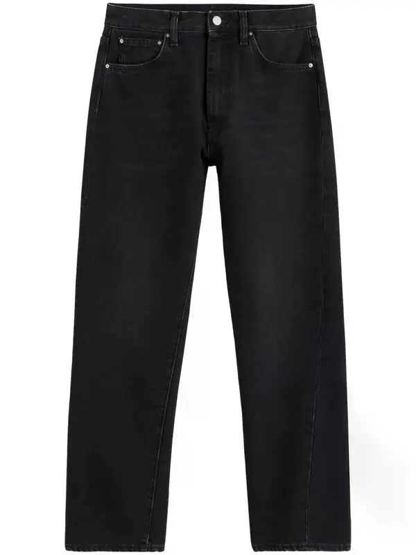 TOTEME Organic Cotton Straight Leg Jeans - Black