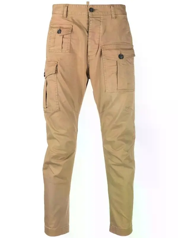 Dsquared2 Tapered Cargo Trousers - Brown