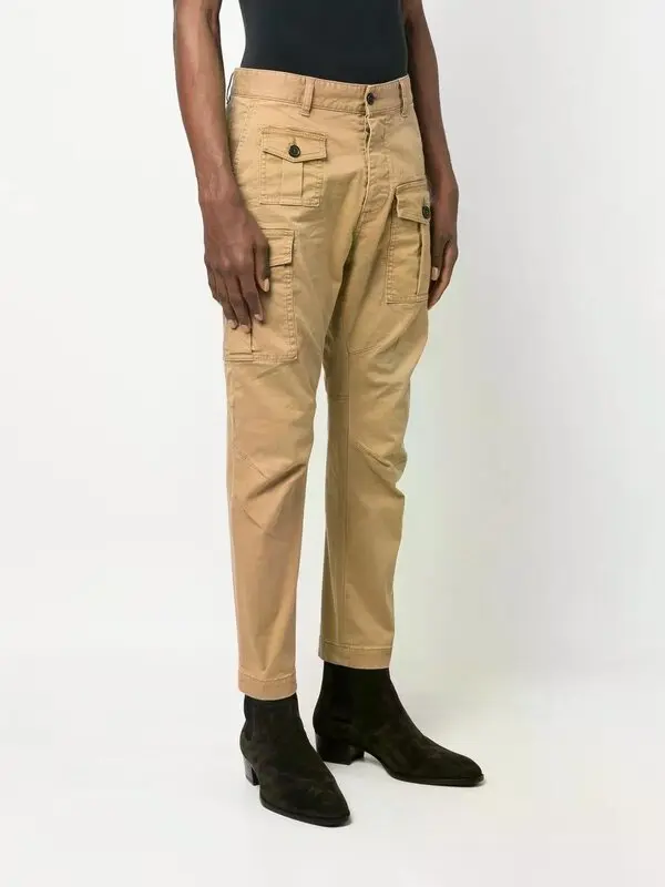Dsquared2 Tapered Cargo Trousers - Brown