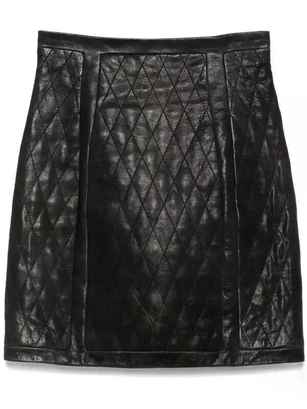 Balmain Quilted Mini Skirt
