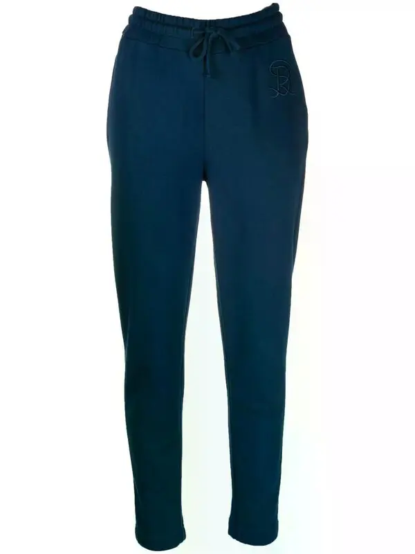 Sonia Rykiel Paris Logo-embroidered Tapered Track Pants - Blue