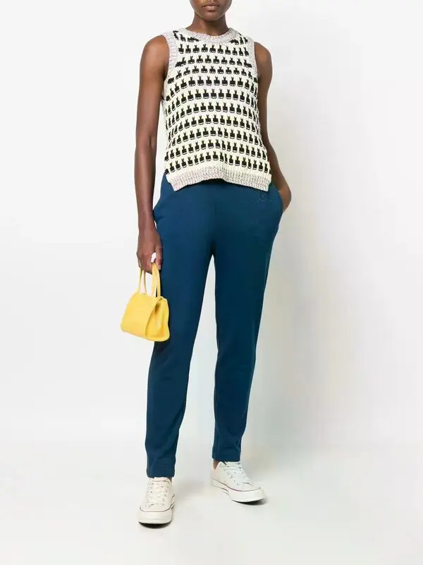 Sonia Rykiel Paris Logo-embroidered Tapered Track Pants